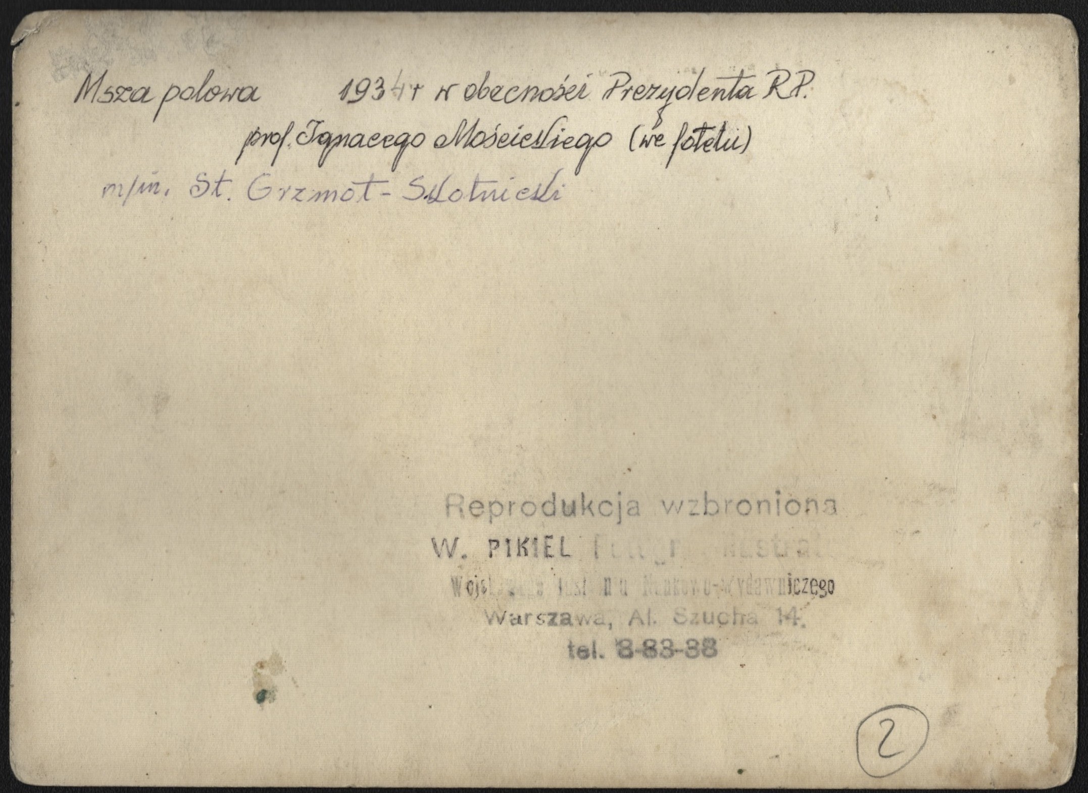 [WOJSKO POLSKIE - Generalicja] Msza polowa 1934 r. w obecności ...