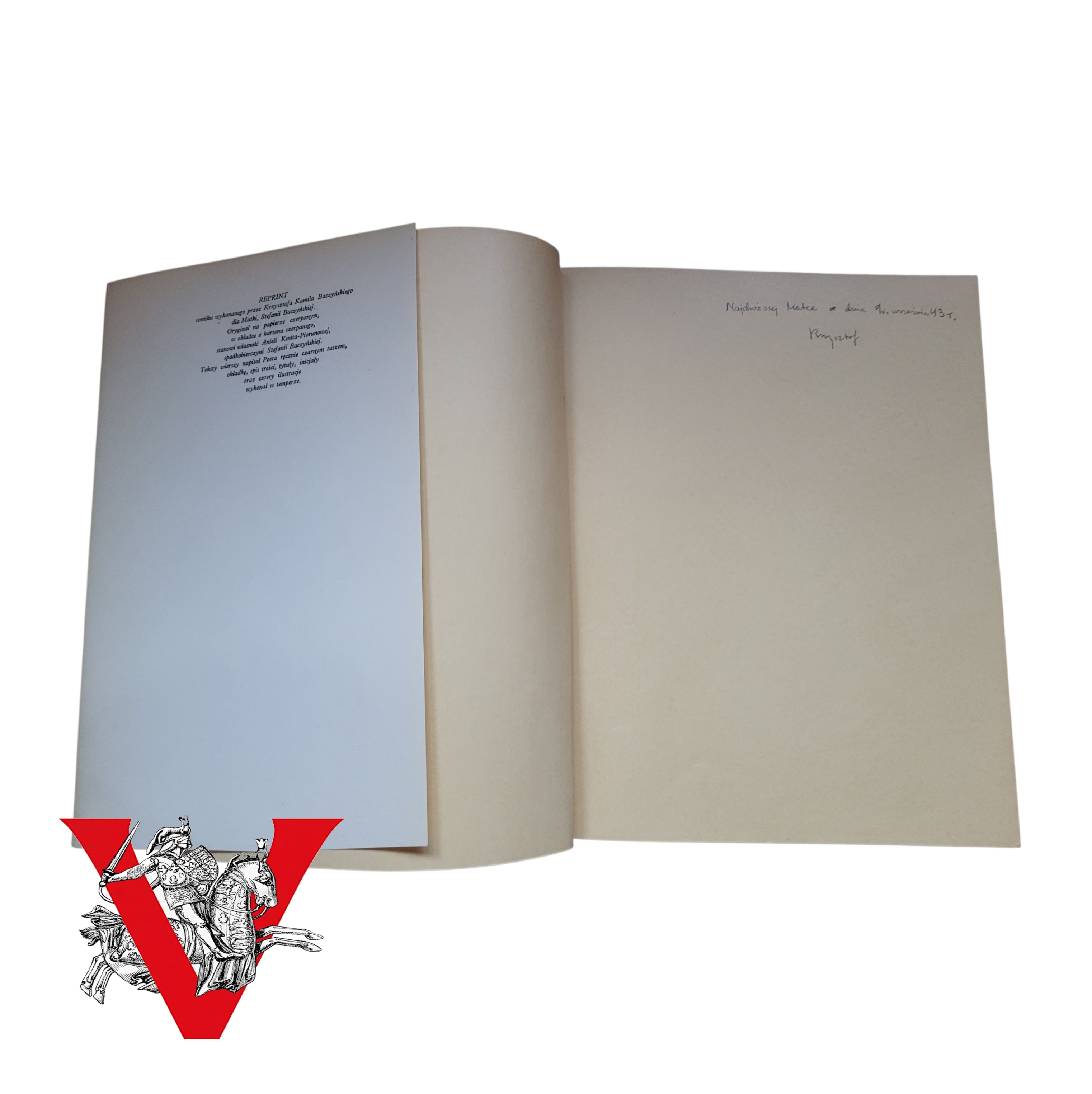 Podobizna edycji rękopiśmiennej Reprint z 1943 r Krzysztof Kamil ...