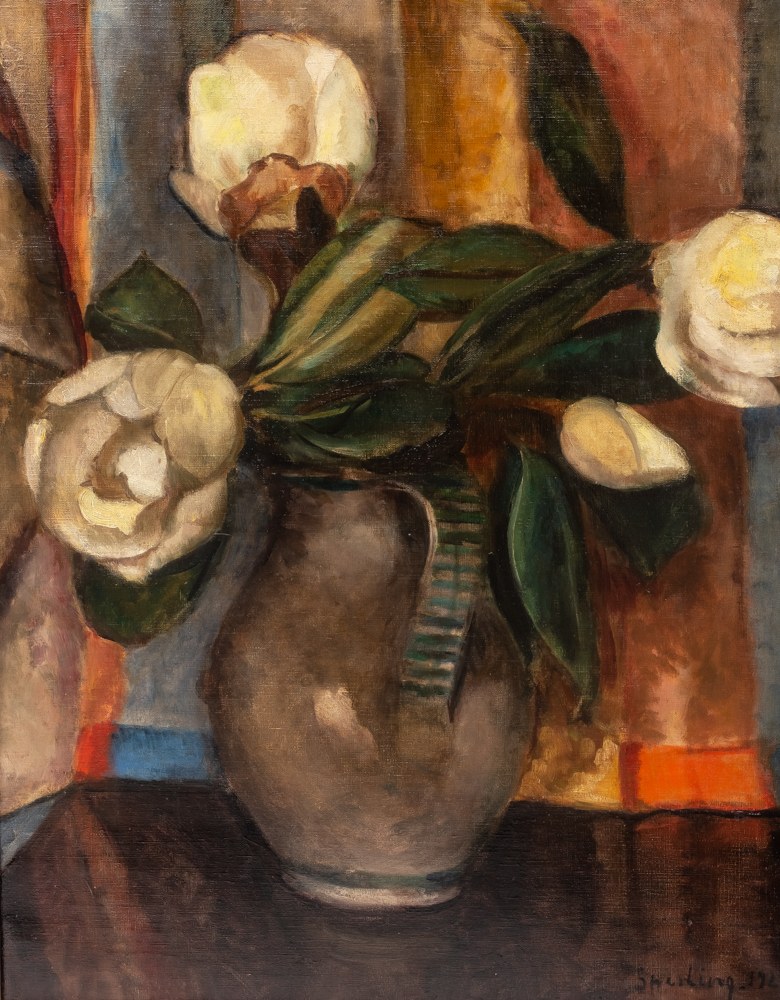 Maria Sperling (1898 Łódź-1995), Bukiet w wazonie, 1929 r. - Aukcja internetowa / Licytacja ...