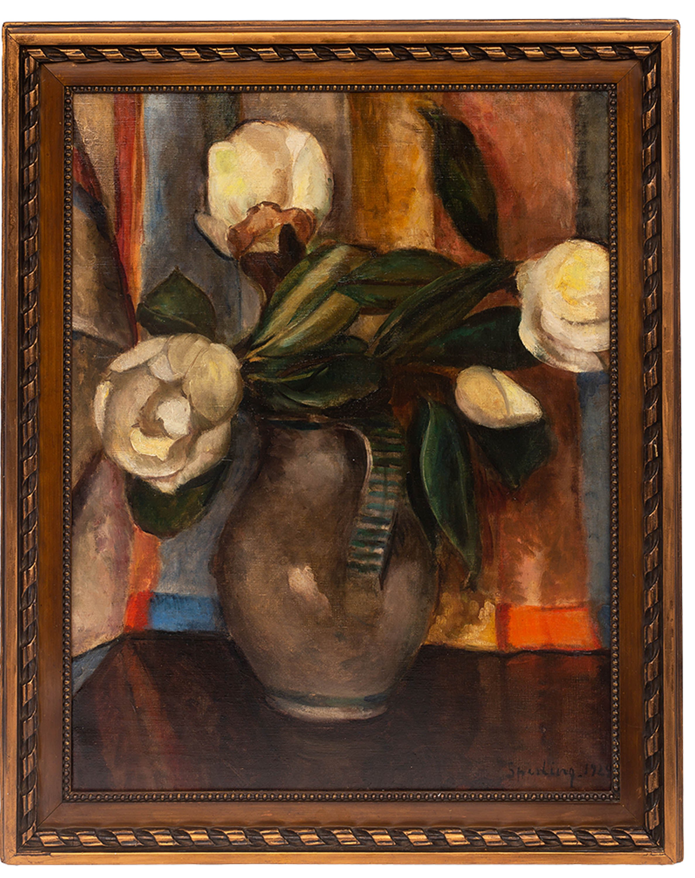 Maria Sperling (1898 Łódź-1995), Bukiet w wazonie, 1929 r. - Aukcja internetowa / Licytacja ...