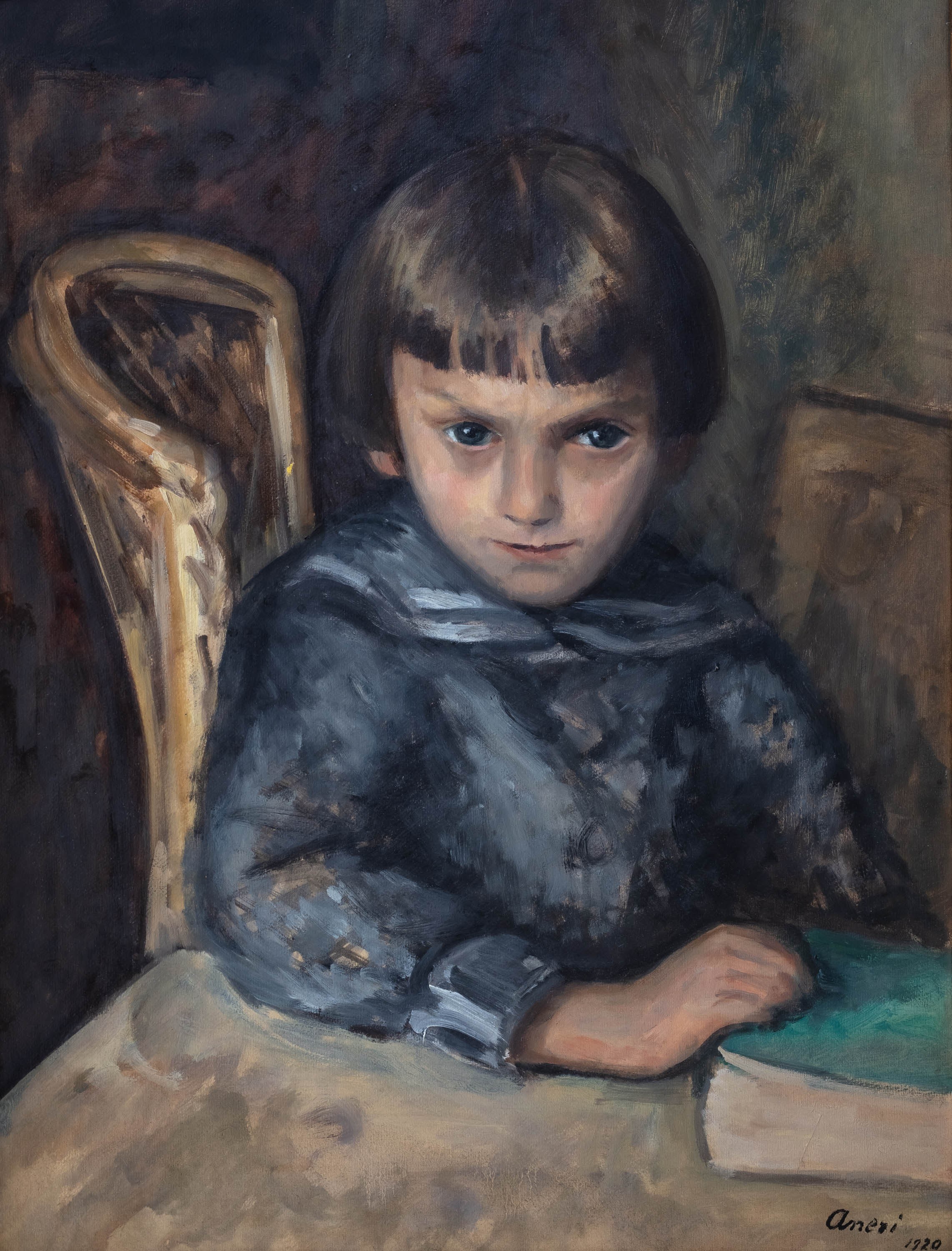 Irena Weiss zw. Aneri (1888 Łódź - 1981 Kraków), Portret chłopca - Aukcja internetowa ...