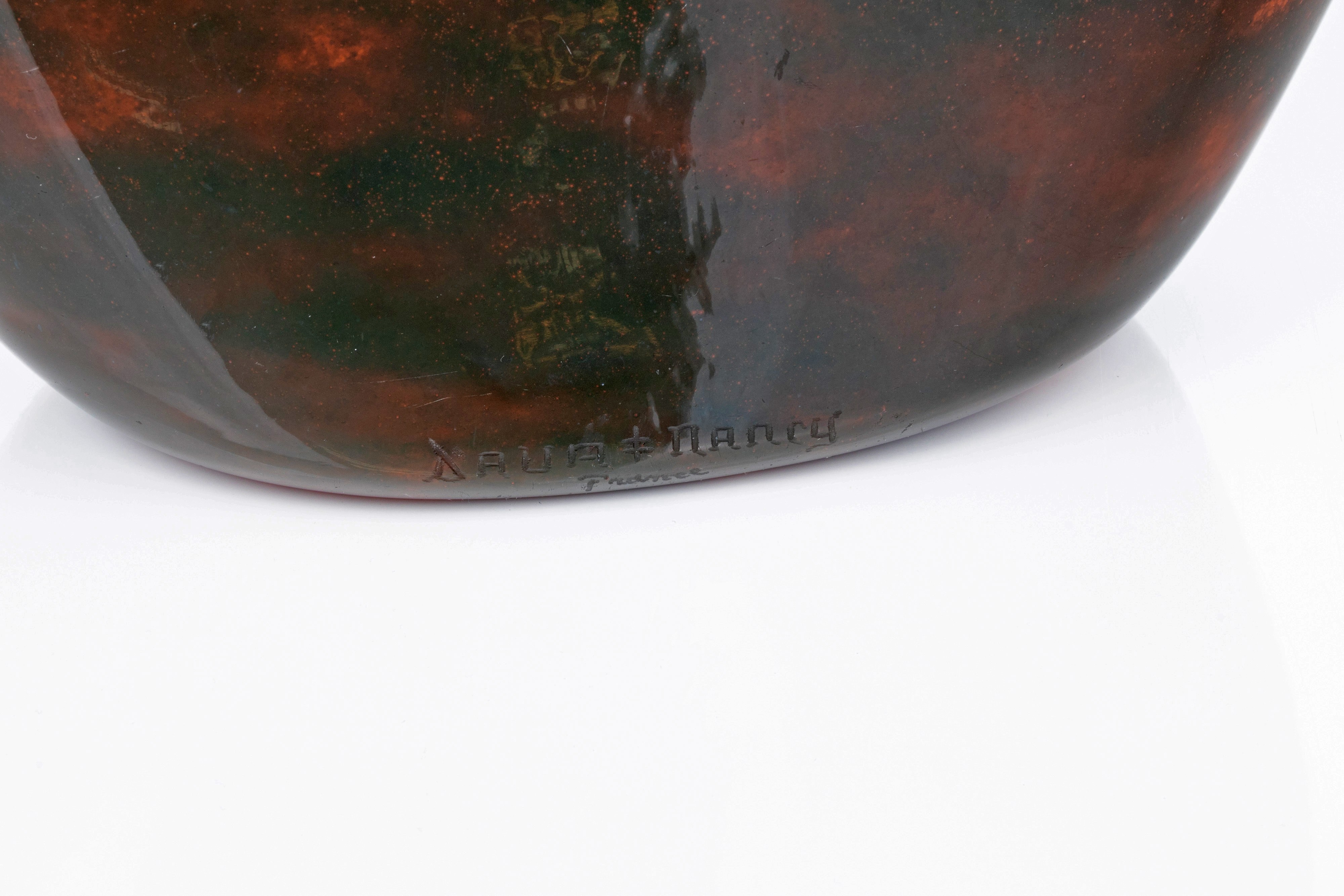 Szklany wazon Daum Nancy - Aukcja internetowa / Licytacja online - Cena ...