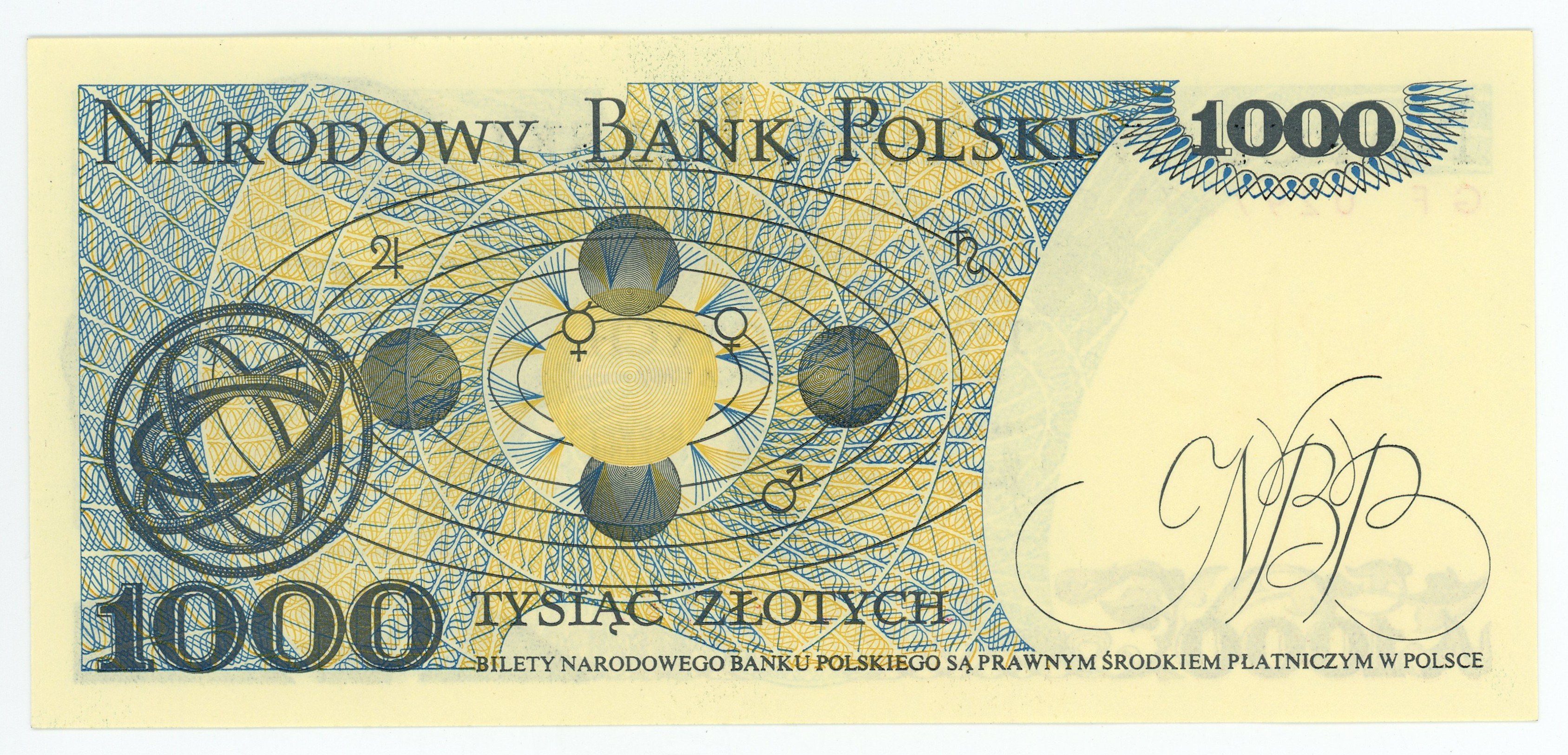 1.000 złotych 1982, seria GL, GK, GH, GG, GF, zestaw 5 sztuk - Aukcja ...
