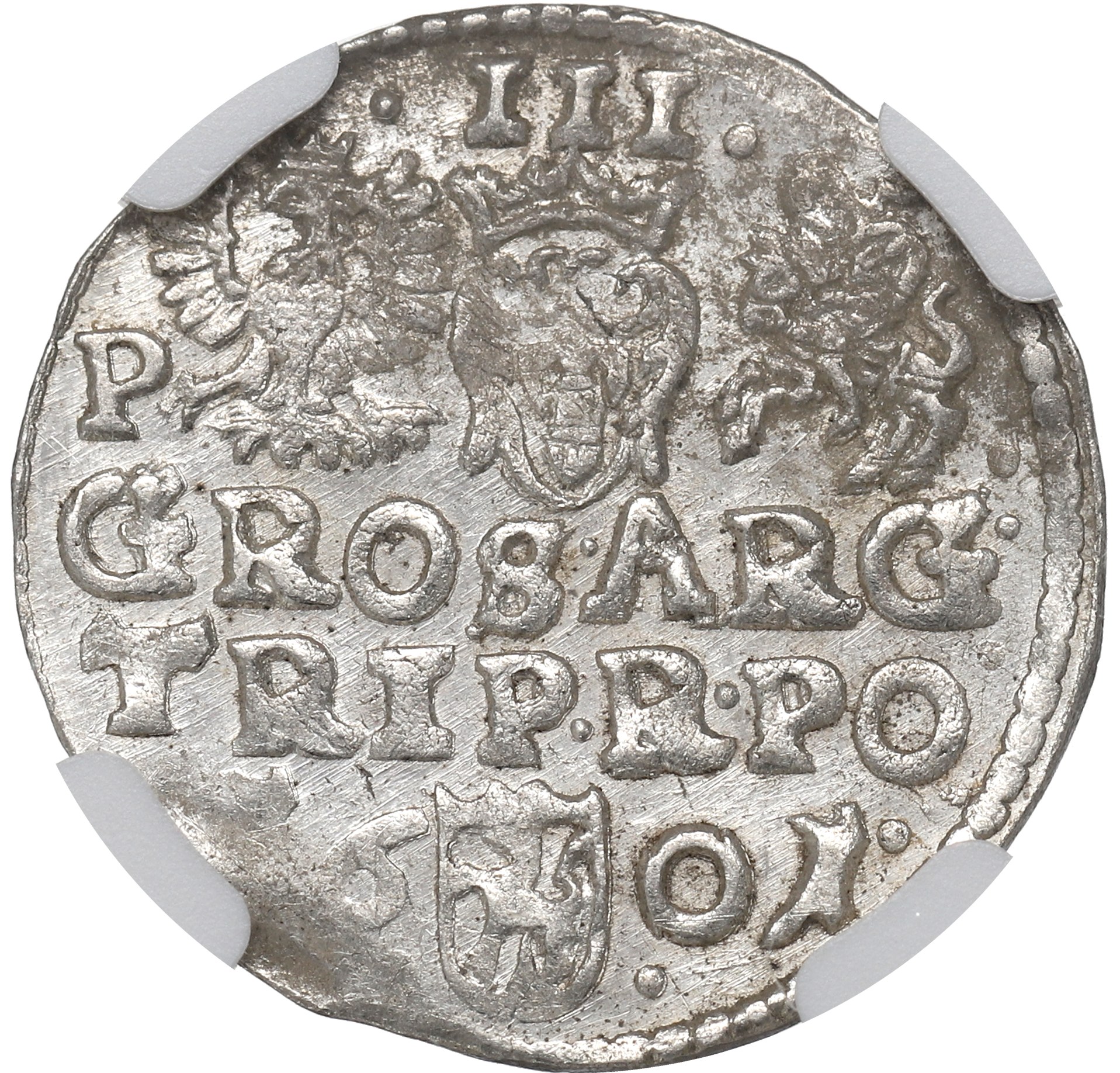 Zygmunt III Waza, Trojak 1601, Poznań - NGC MS64 - Aukcja internetowa ...