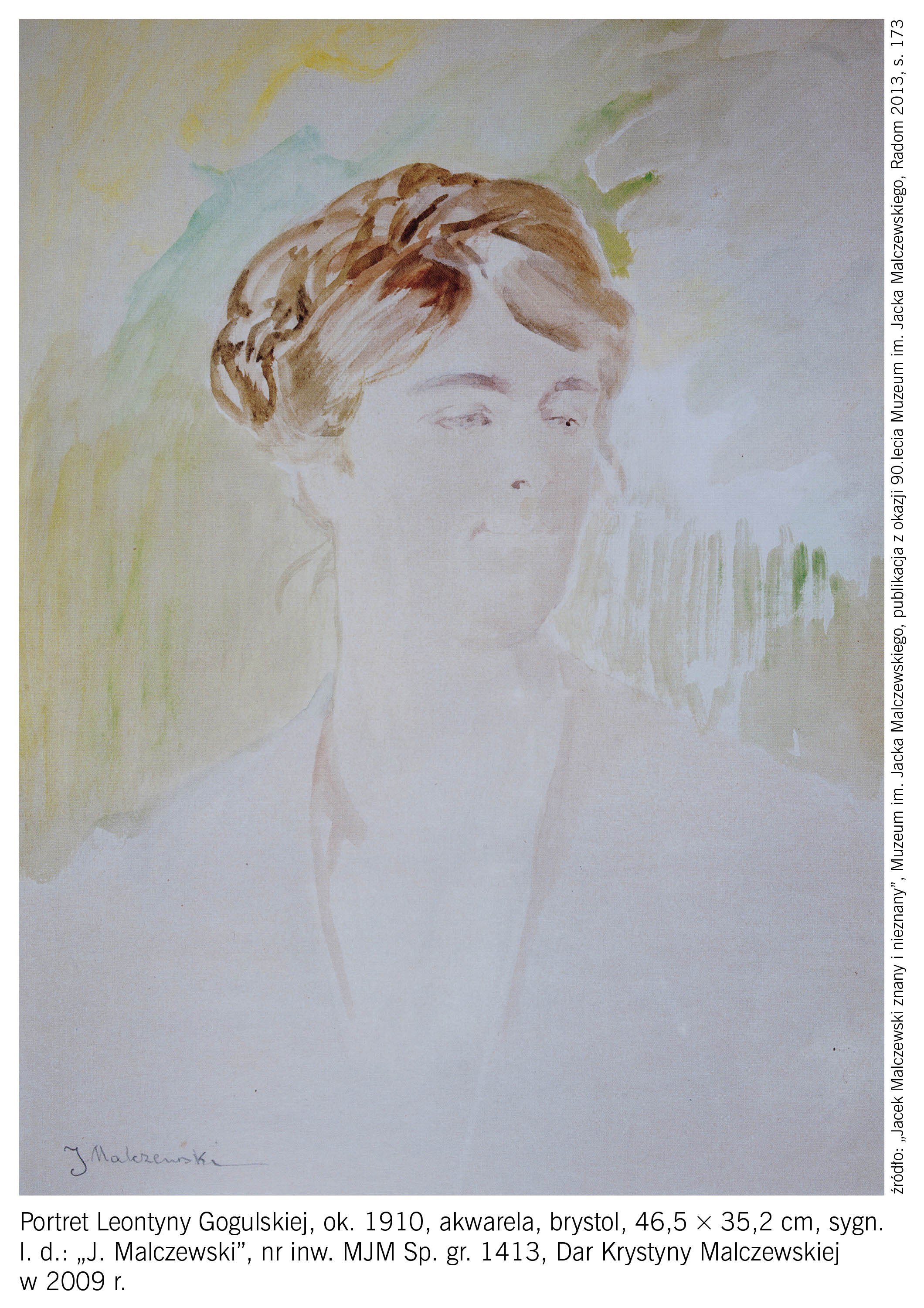 Jacek Malczewski (1854 Radom - 1929 Kraków), Portret Leontyny ...