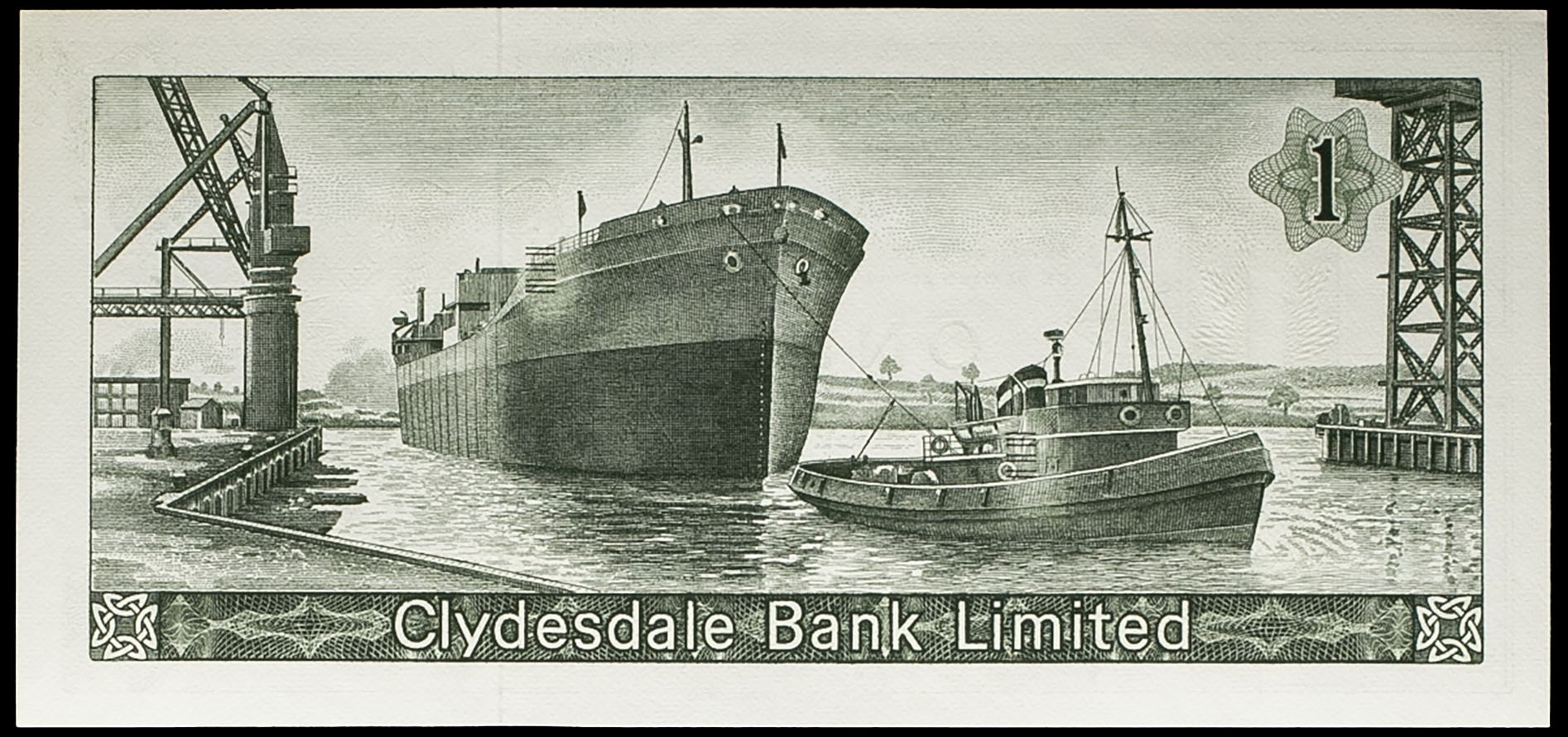 Szkocja, 1 funt - Clydesdale Bank, 3 kwietnia 1967 r. - Aukcja ...