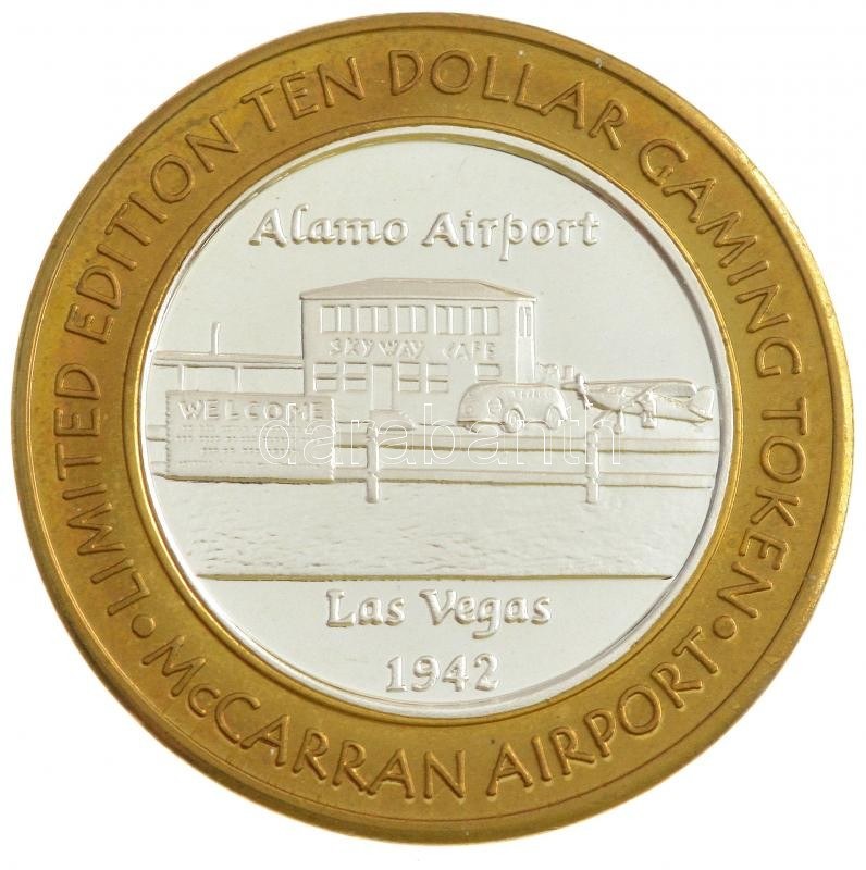 Amerikai Egyesült Államok / Las Vegas DN 10$ "Alamo Airport" Ag ...
