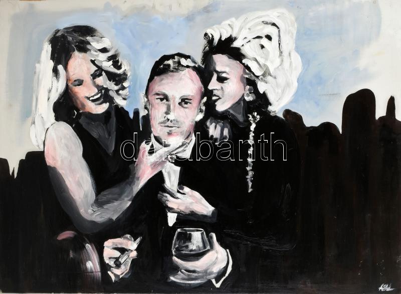 Nagy (Boglárka) Alíz (2001-): Polygon with three edges. Olaj, akril ...