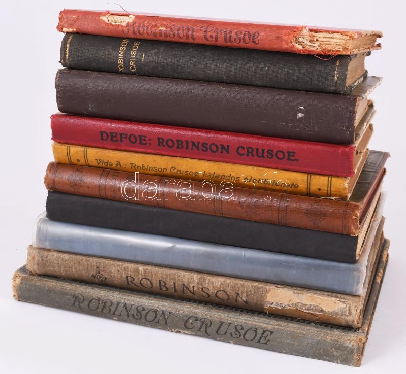 Robinson Crusoe-regények, 10 kötet: Defoe, Daniel: Idősb Robinson ...