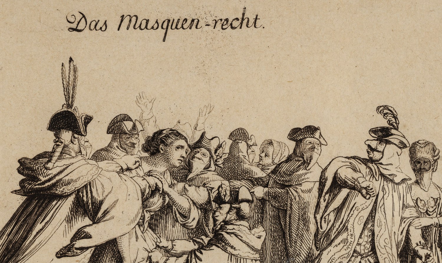 Daniel Chodowiecki (1726 Gdańsk - 1801 Berlin), "Das Masquen-recht ...