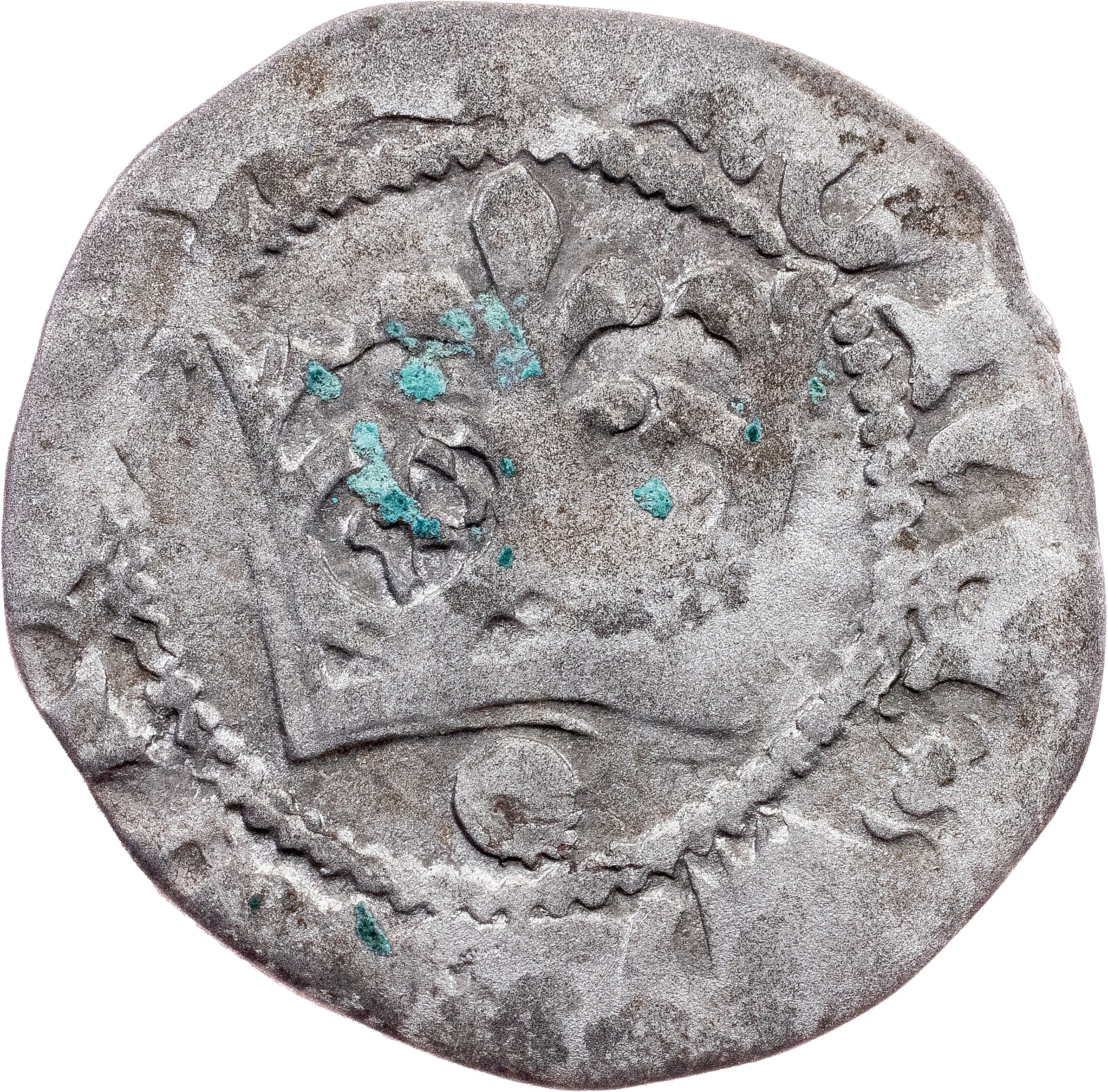 Polska, 1/2 kaszy / Półgrosz koronny ND (1386-1434), O, Kraków - Aukcja ...