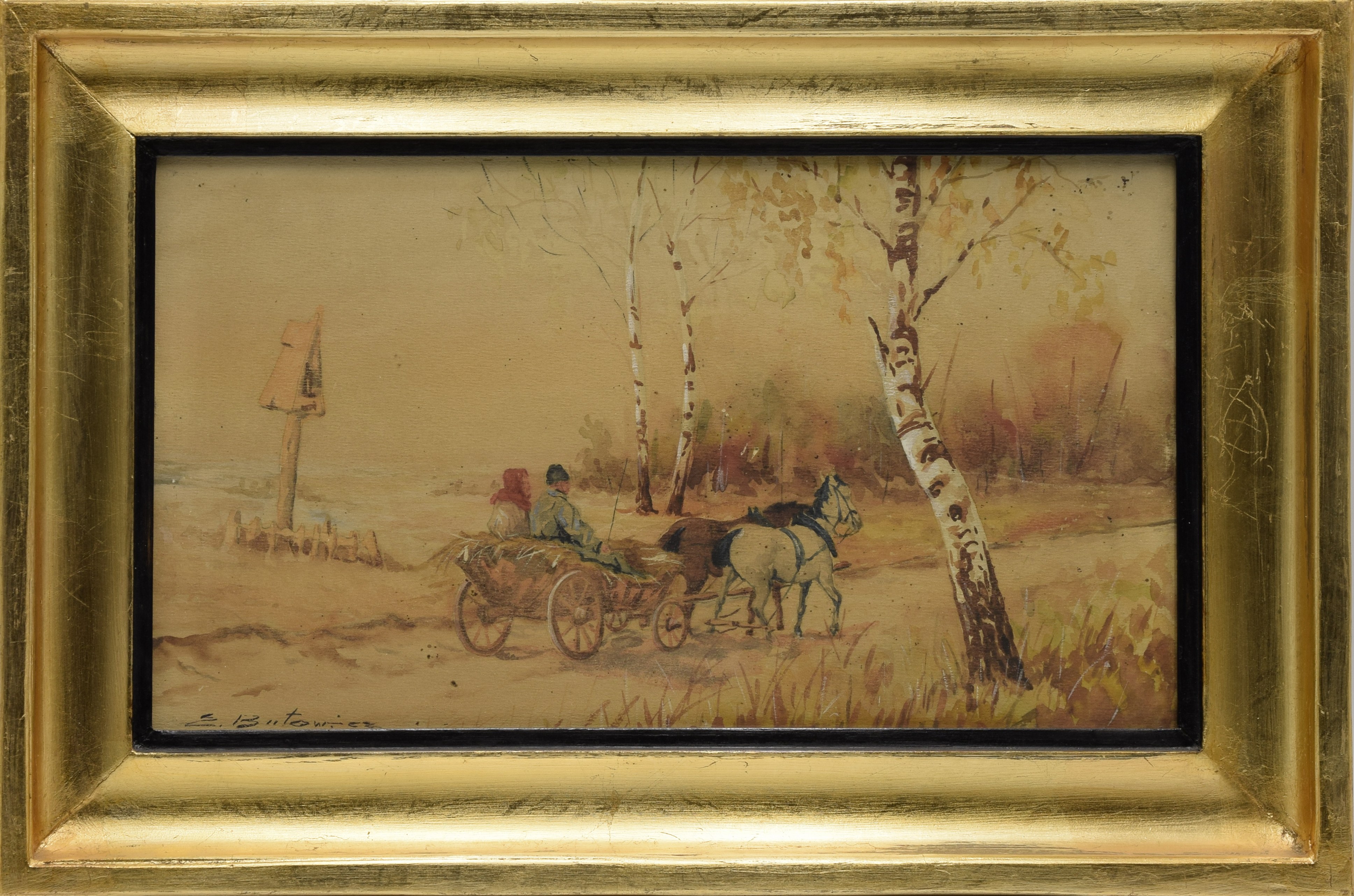EMIL BUTOWICZ, 1 poł. XX w., W drodze - Aukcja internetowa / Licytacja ...