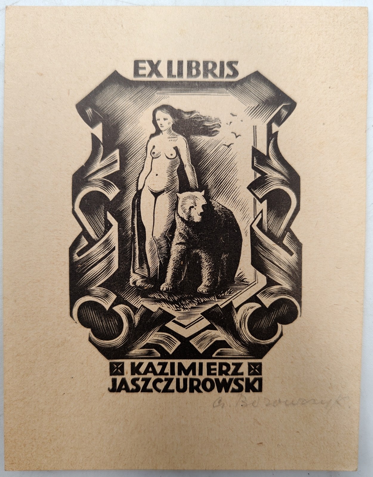 Czesław Borowczyk (1912 -1995), Ex libris Kazimierz Jaszczurowski ...