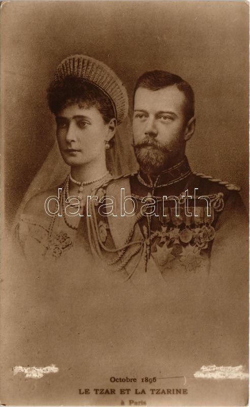 Le Tzar et la Tzarine á Paris, Octobre 1896 / Tsar Nicholas of Russia ...